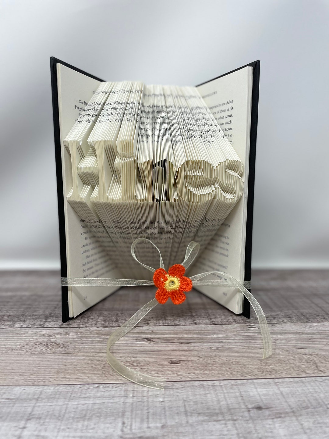 Custom Folded Book Art: Personalized Name Sculpture and Any Special ...