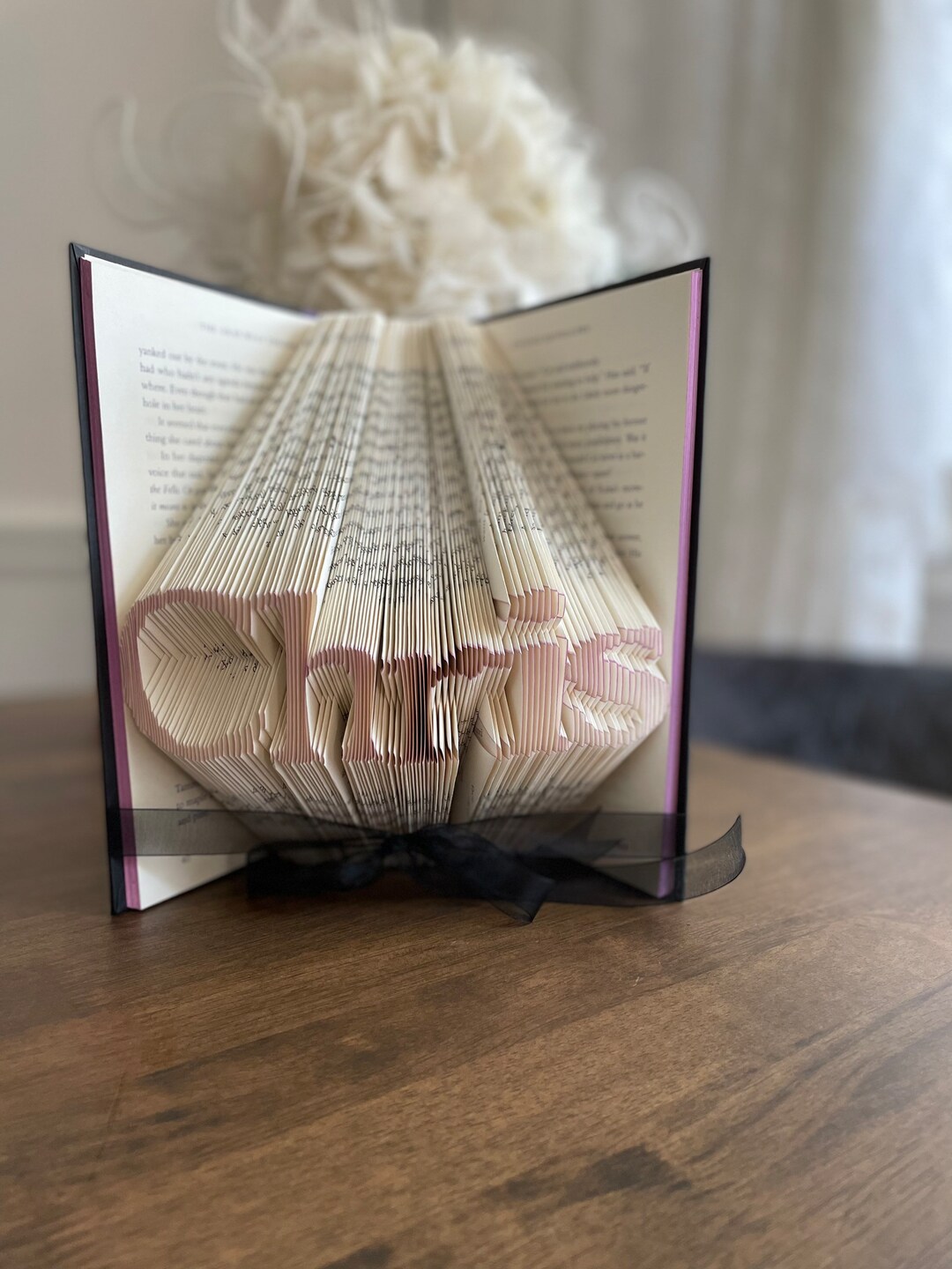 Custom Name Folded Book Art – Handmade Personalized Sculpture - Etsy