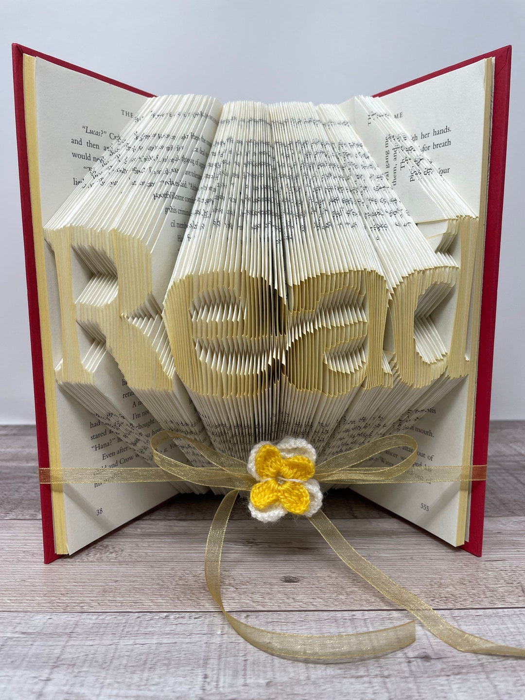 Personalized Folded Book Art - Custom Name/date Design - Etsy