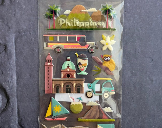 PHILIPPINES Sticker | Manila Cathedral Jeepneys Bus Holiday Travel ...