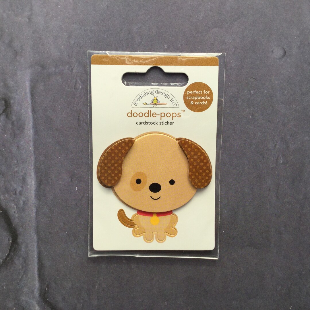 3D DOG Sticker Dog Scrapbook Sticker Dog Embellishment - Etsy