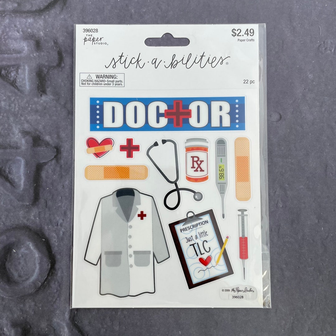 DOCTOR Sticker | Dr Chart Medicine Bag Stethoscope Sticker | Nurse ...