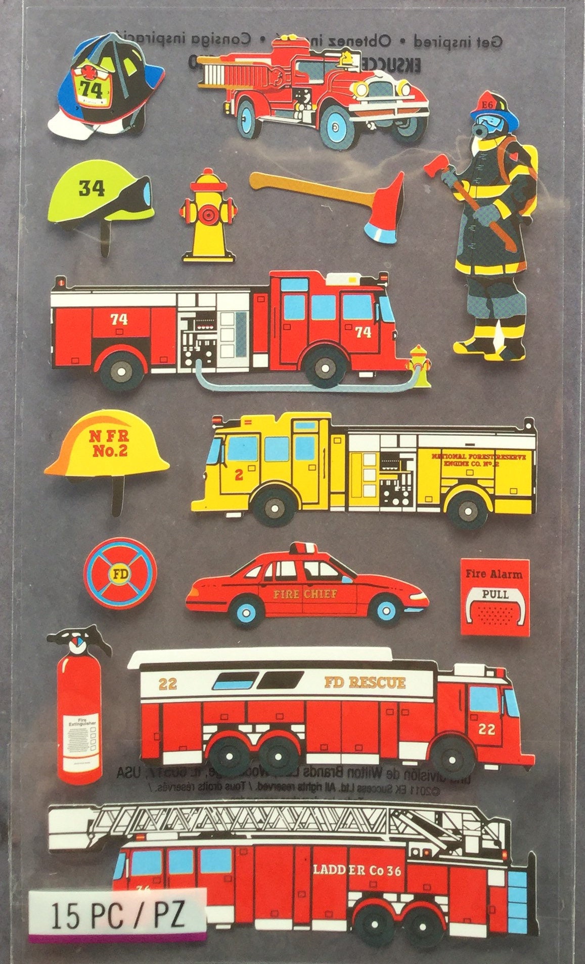 FIRE ENGINE Sticker Firemen Sticker Heavy Rescue Truck | Etsy