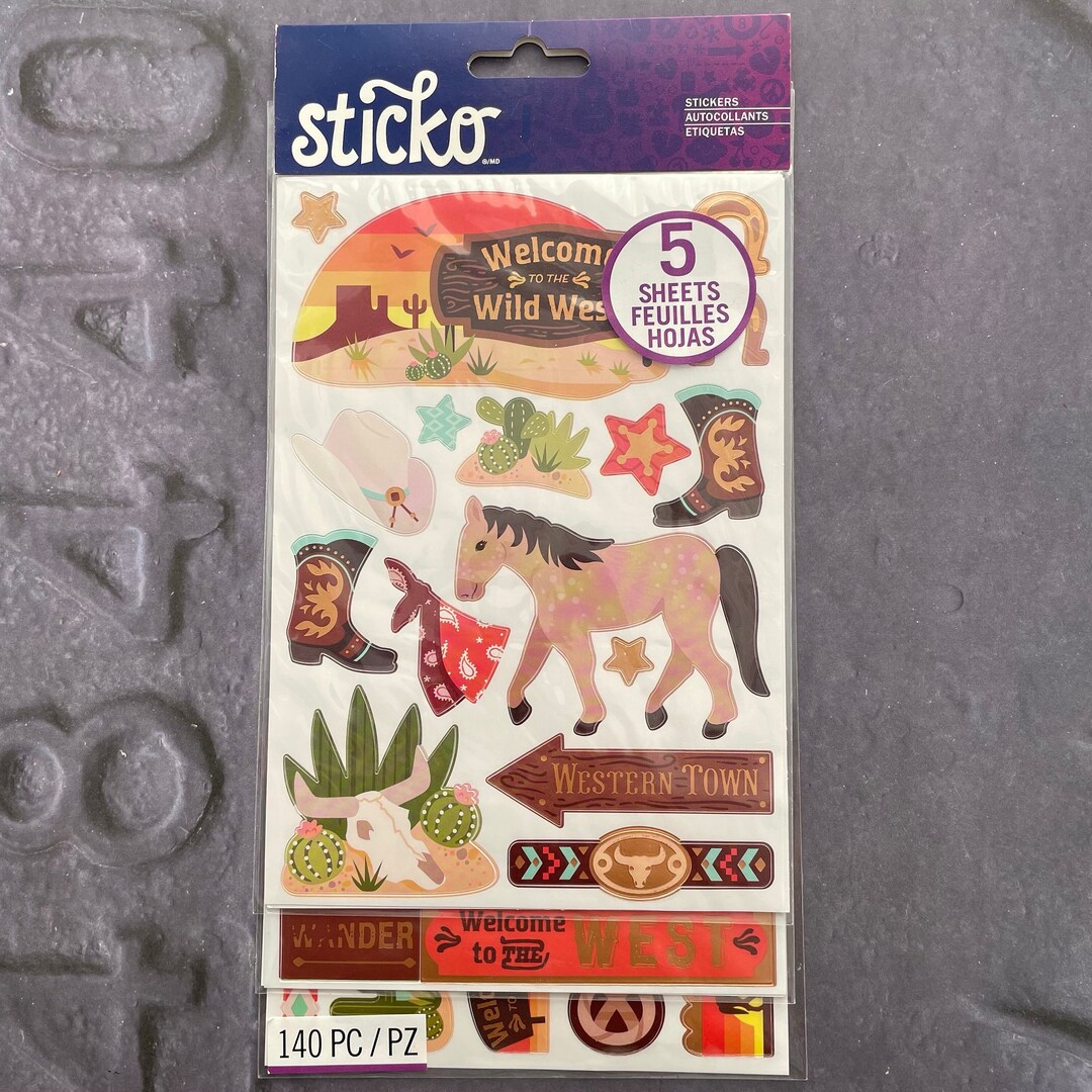 WESTERN Stickers Cowboy Rope Sheriff Wild West - Etsy