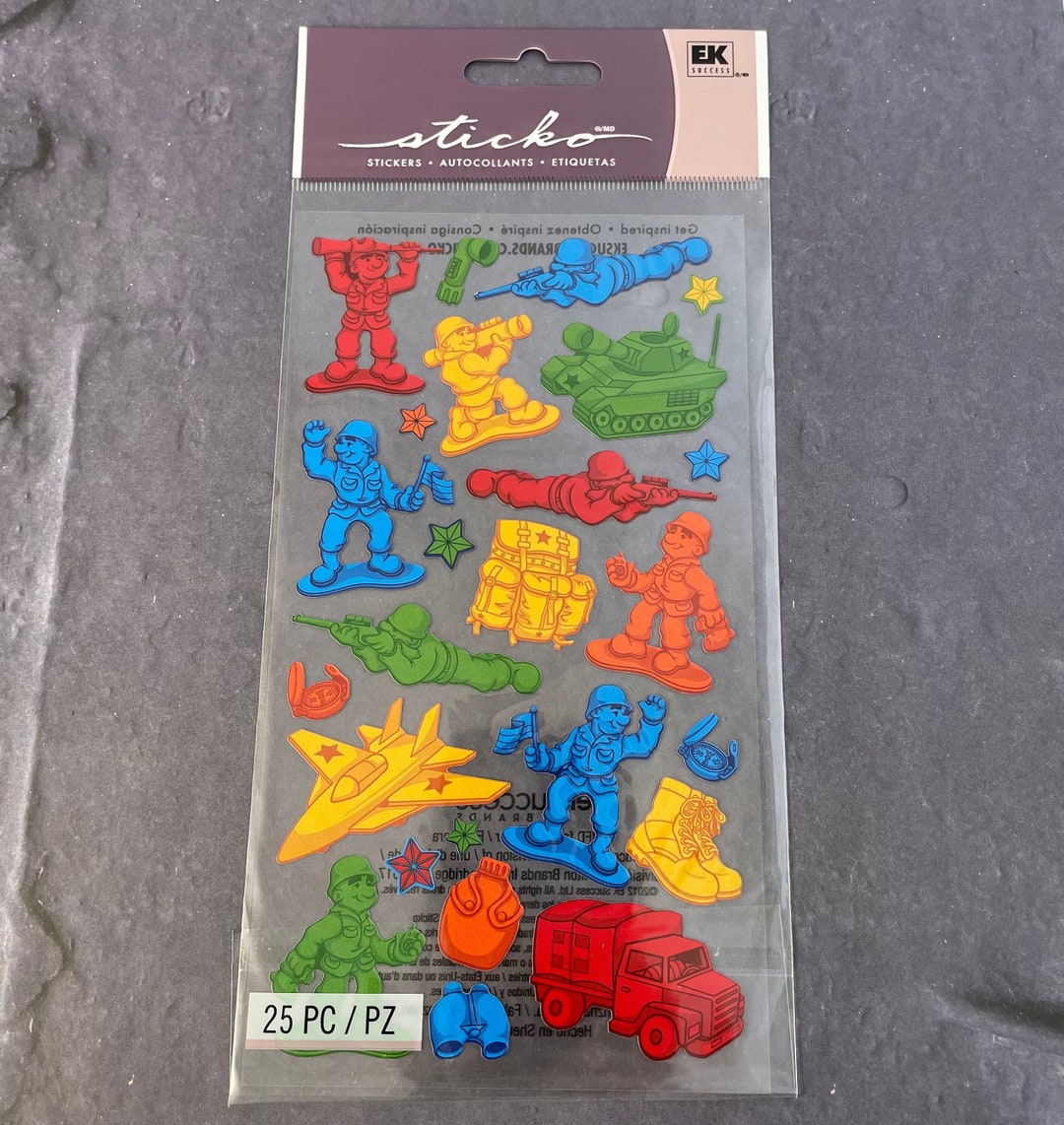 CARTOON Military Sticker | Army Embellishment | Fighter Jet Tank ...