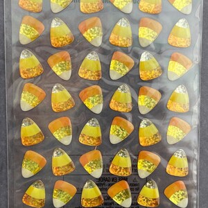 MINI Candy Corn Stickers Glitter Stickers Autumn Fall Embellishment ...