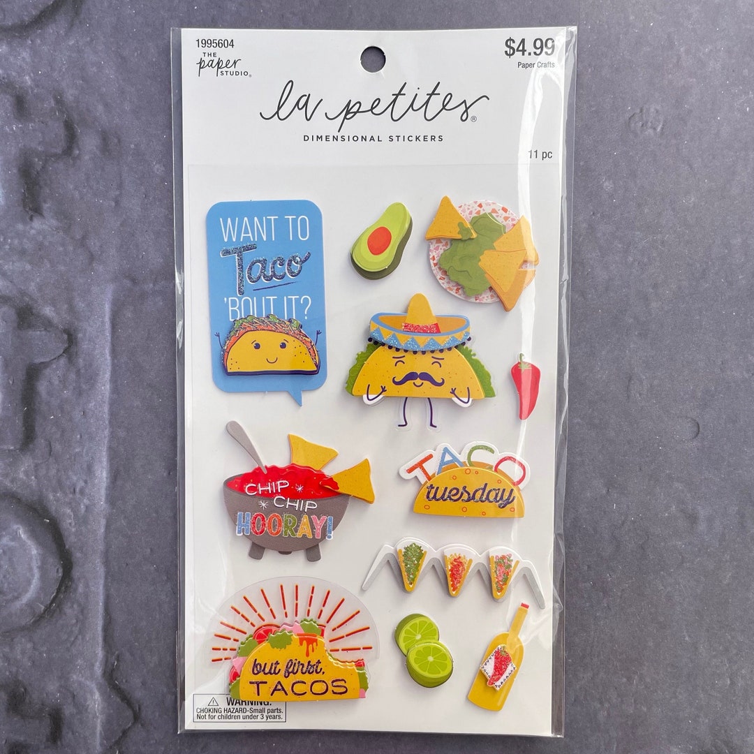TACO Tuesday Sticker | Chips and Guacamole Mexico Margarita Sticker ...