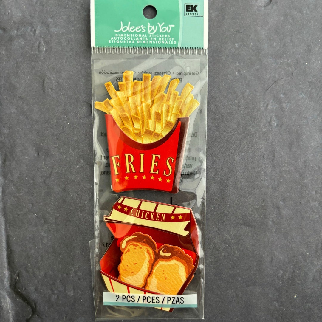 FRIES Fast Food Stickers | Mcdonalds Chick-fil-a Chicken Sandwich ...