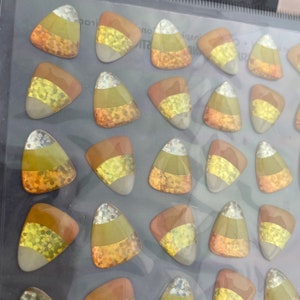 MINI Candy Corn Stickers Glitter Stickers Autumn Fall Embellishment ...