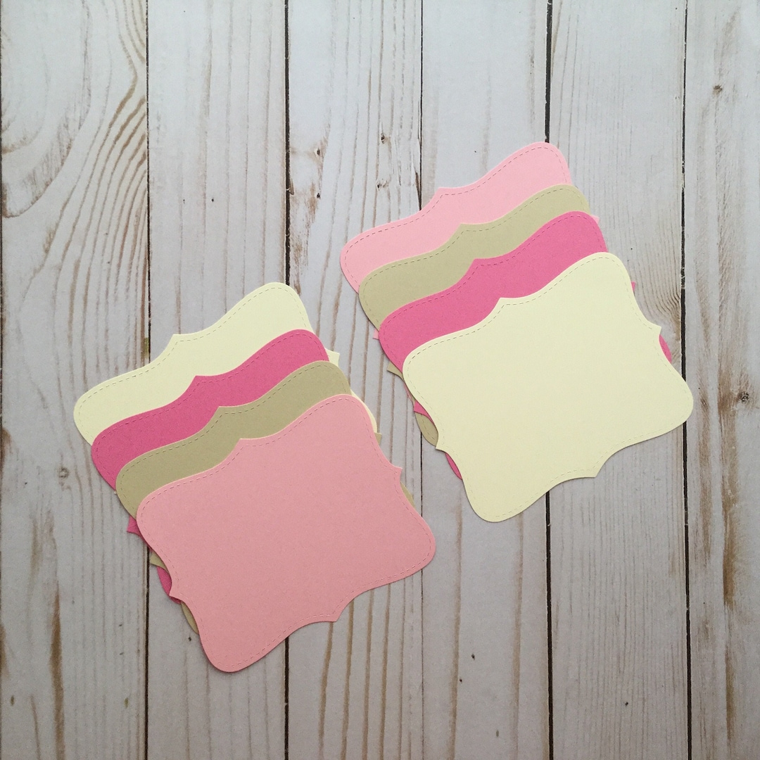 Die Cut Top Note Shapes | Stampin up Top Note Die Cut Pieces | Premade ...