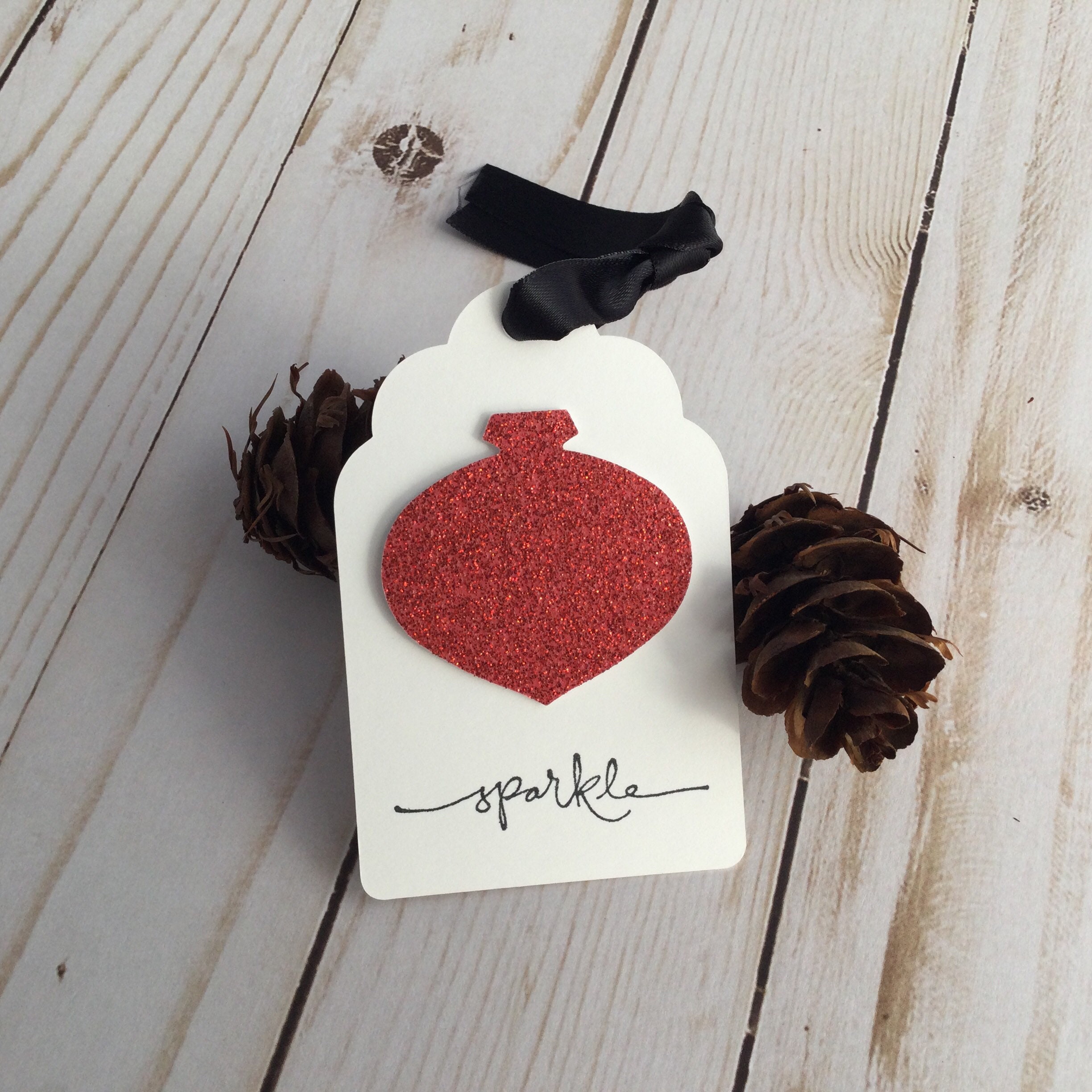 Sparkle Gift Tags Glitter Gift Tags Handmade Christmas | Etsy