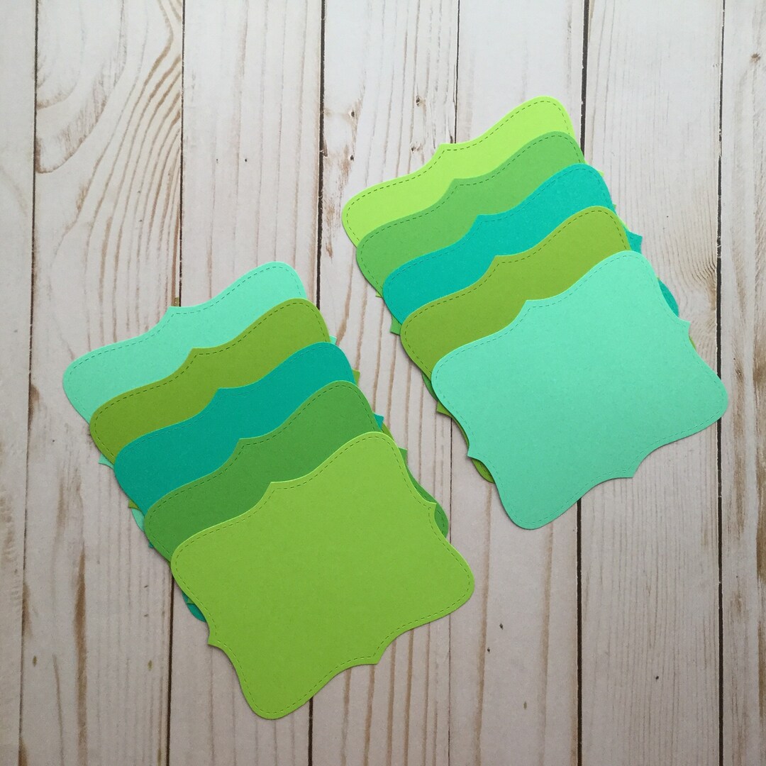 Die Cut Top Note Shapes | Stampin up Top Note Die Cut Pieces | Premade ...