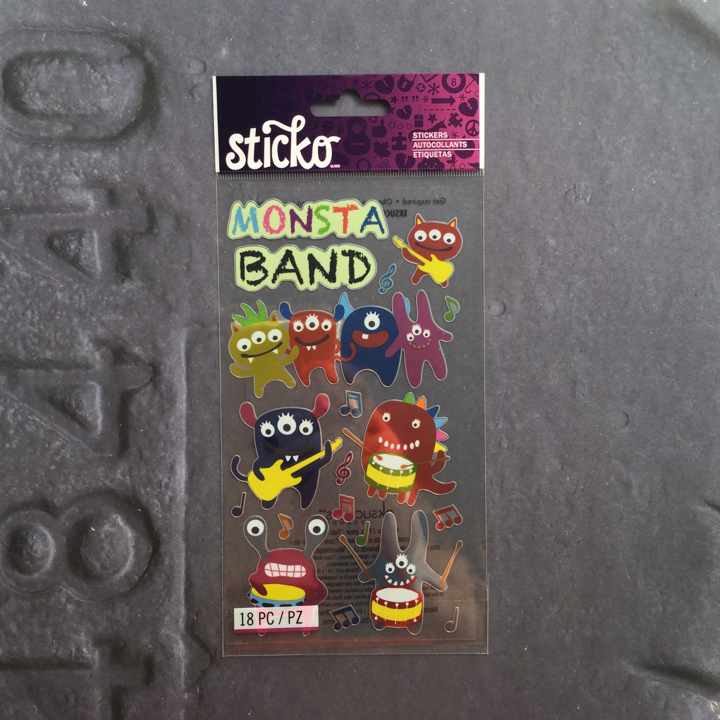 MONSTER Band Sticker | Monster Embellishment | Music Guitar Sticker ...