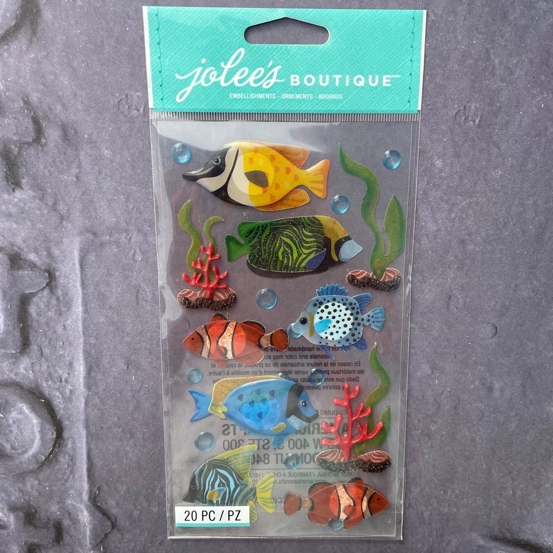 3D Tropical Fish Large Stickers Tropical Ocean Stickers Snorkel Scuba ...