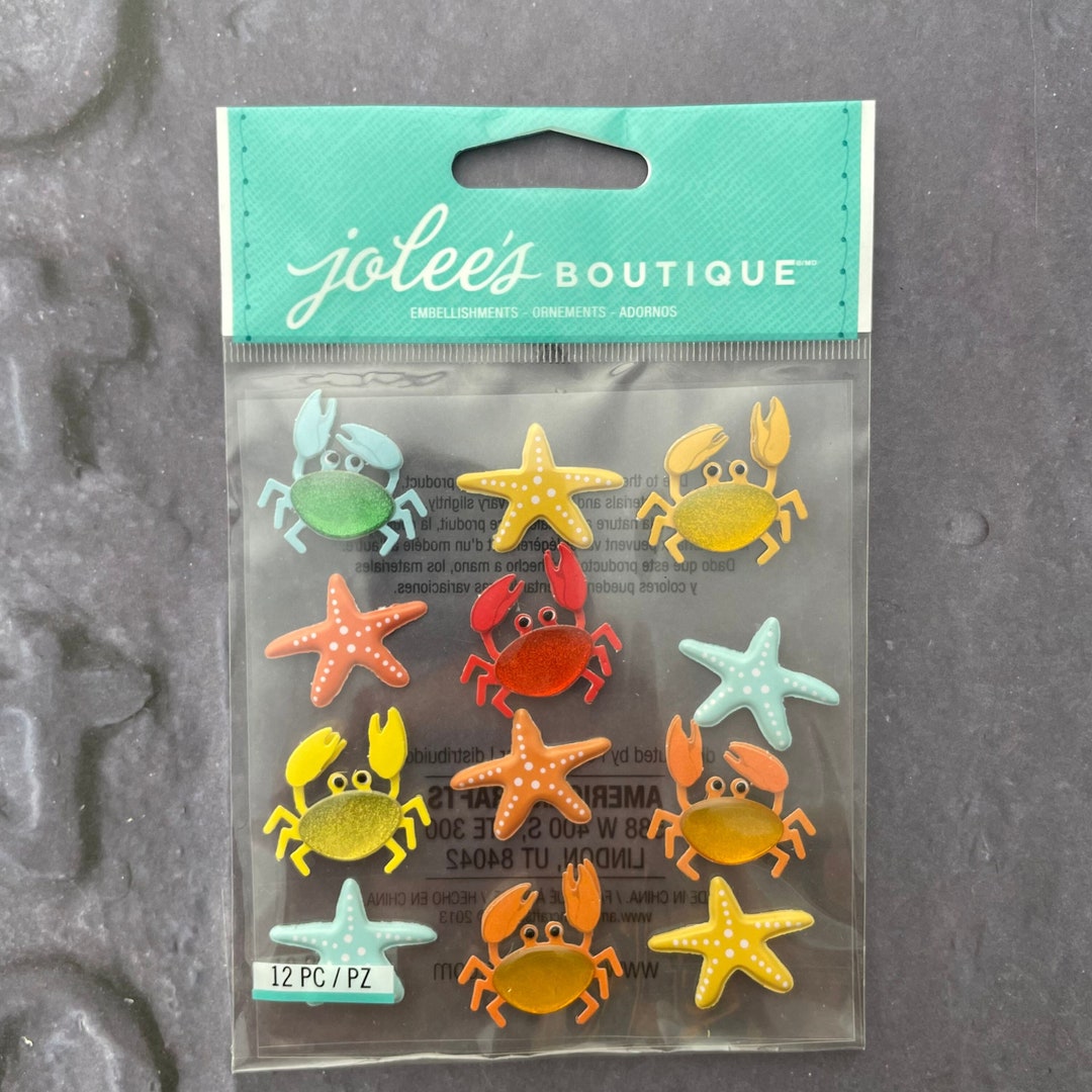 CRAB Starfish Stickers Ocean Sea Sticker Star Fish Sticker Tropical ...
