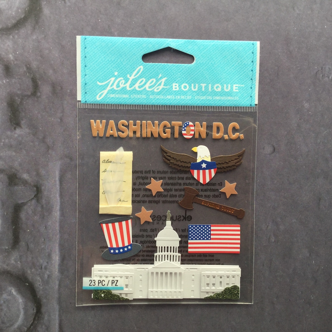 WASHINGTON DC Sticker | Monuments Stickers | Lincoln Monument Jefferson ...