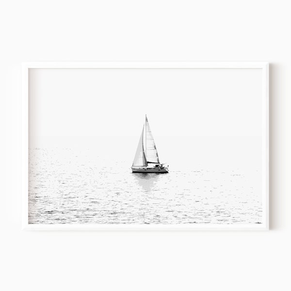 Sail Boat Print - Etsy