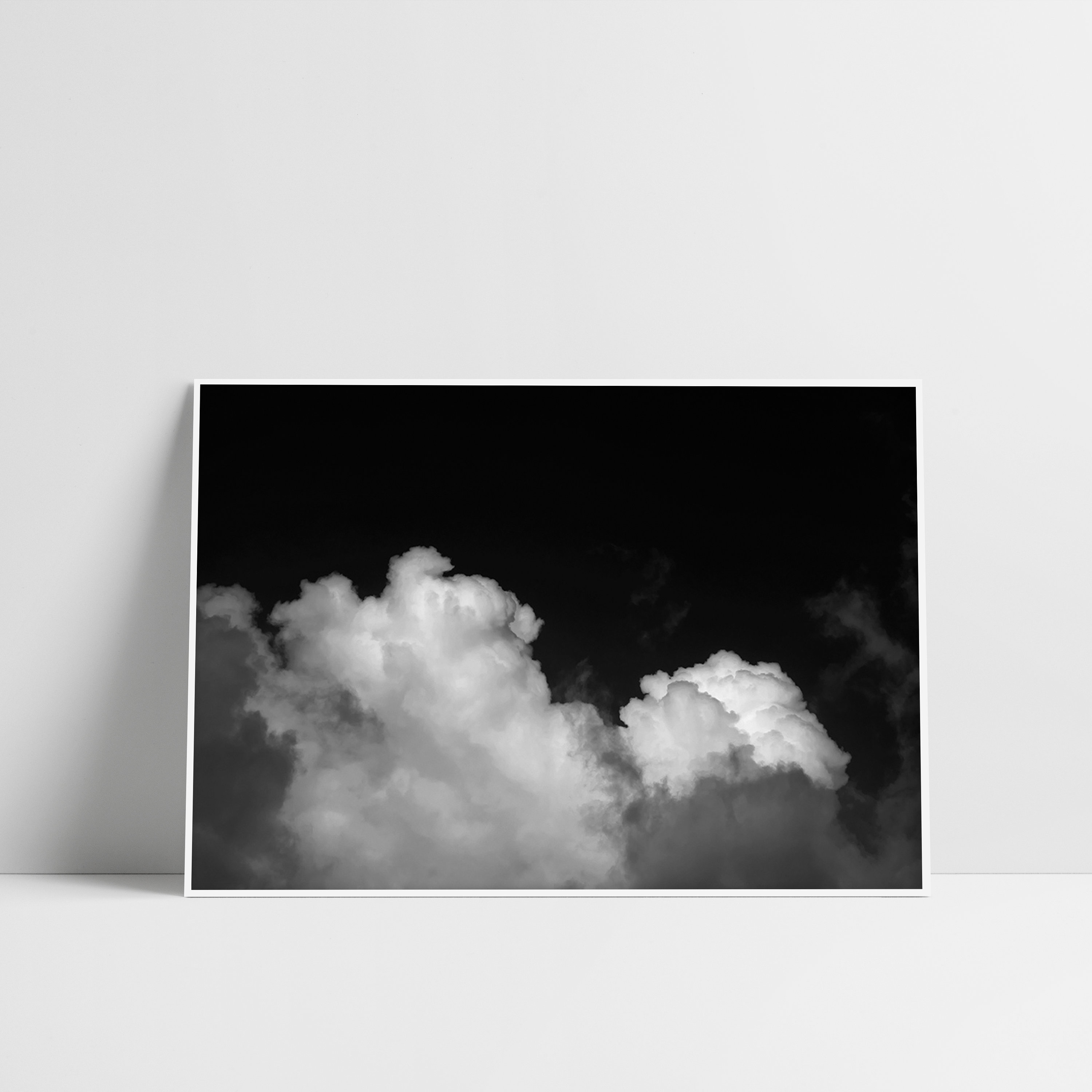 Cloud Printable Wall Art Cloud Print Black And White Modern | Etsy