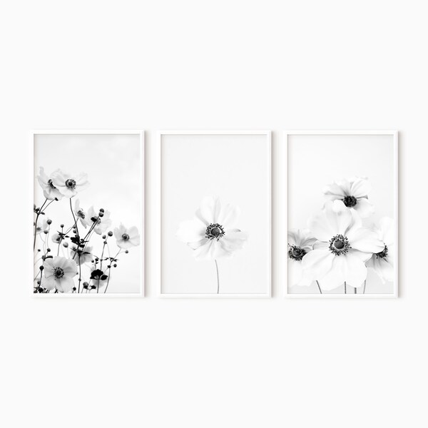 Flower Prints Set of 3 - Etsy