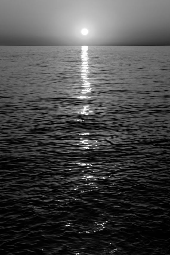 Black And White Photography Beach Sunset