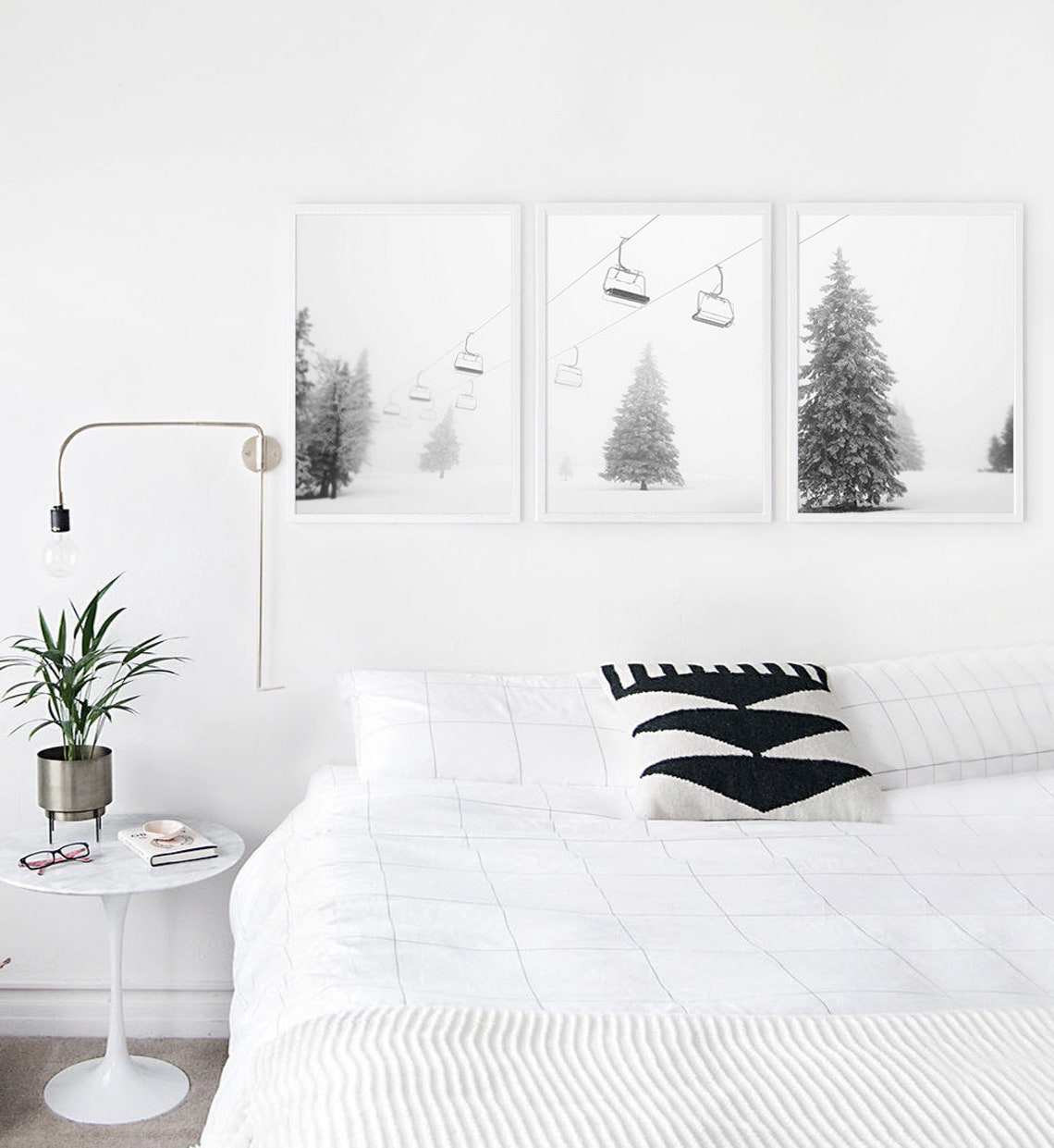 Set of 3 Ski Prints Modern Ski Art Gallery Wall Ski Poster Ski - Etsy