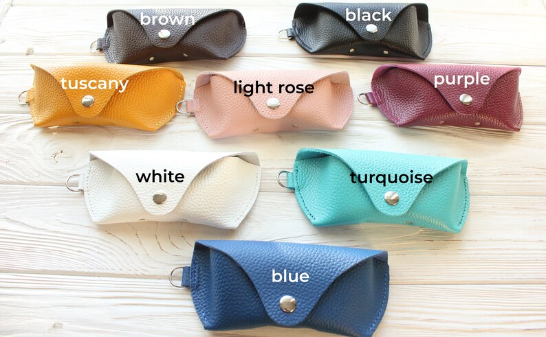 Personalized Leather Glasses Case Custom Sunglass Cover - Etsy
