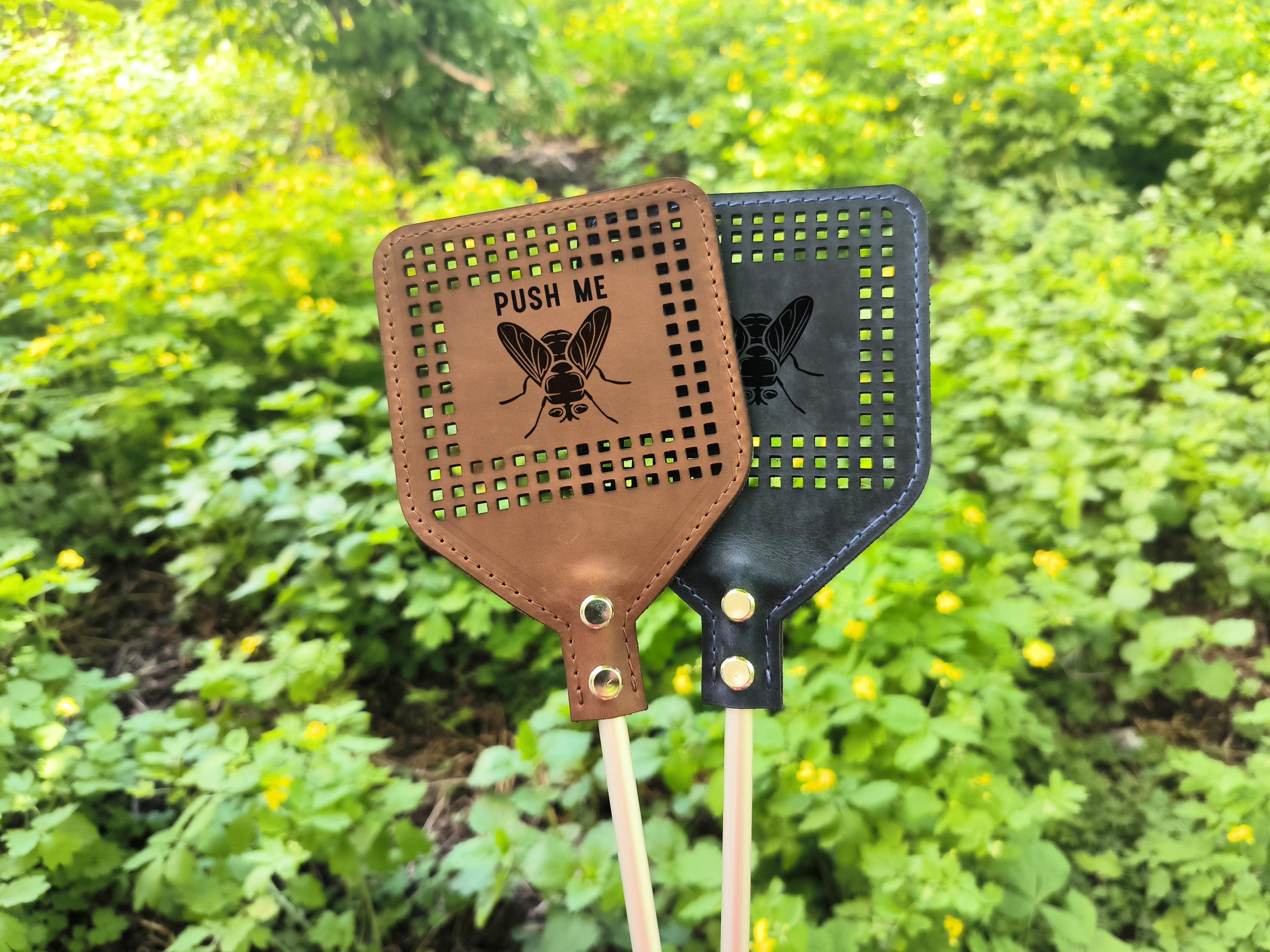 Personalized Full-grain Leather Fly Swatter, Custom Engraved - Etsy