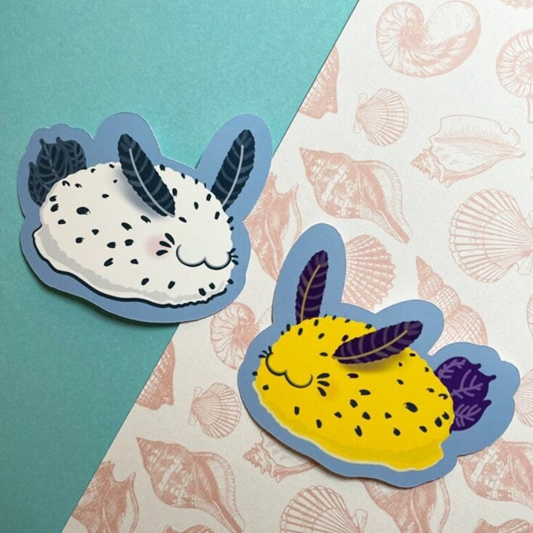 Sea Bunny Sticker Bundle Sea Slug Gifts Sea Bunny Laptop - Etsy