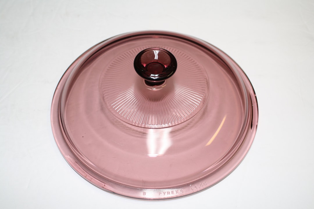 Pyrex 'cranberry' Vision Ware 7 1/4 Lid - Etsy