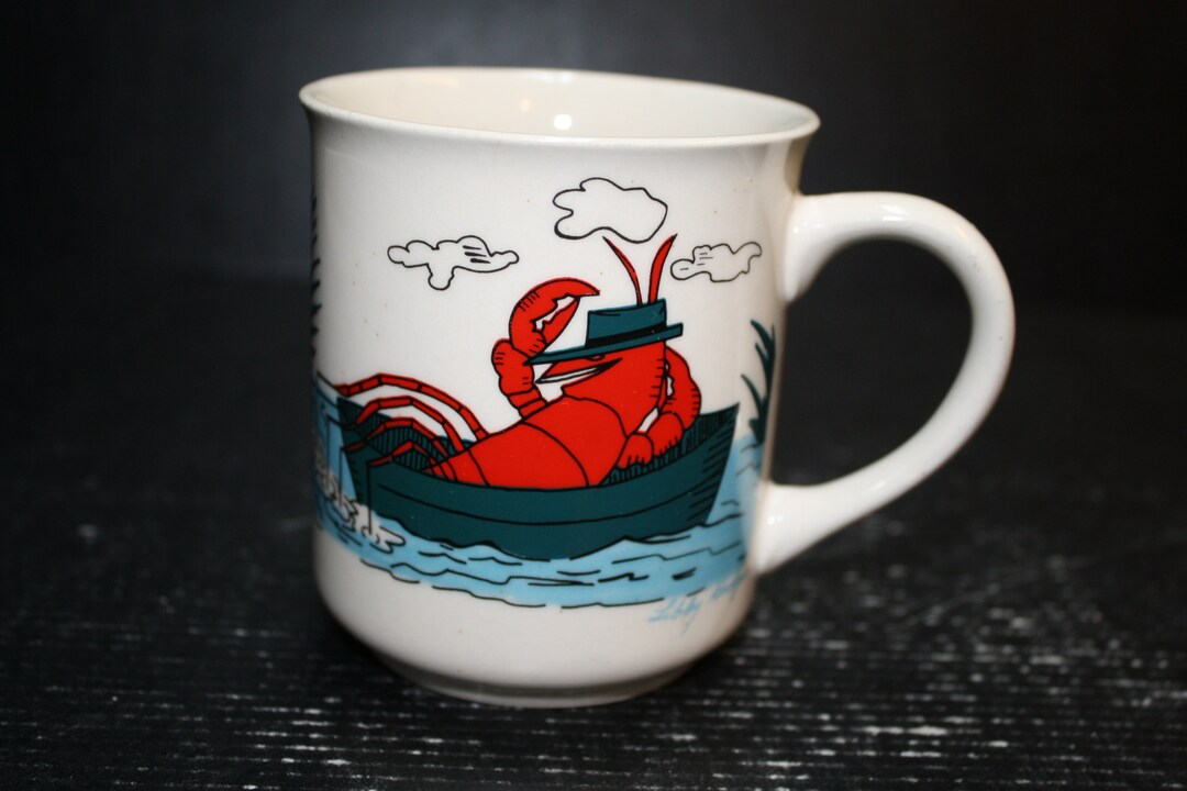 Crayfish Fishing on A Boat Coffee/tea Mug - Etsy