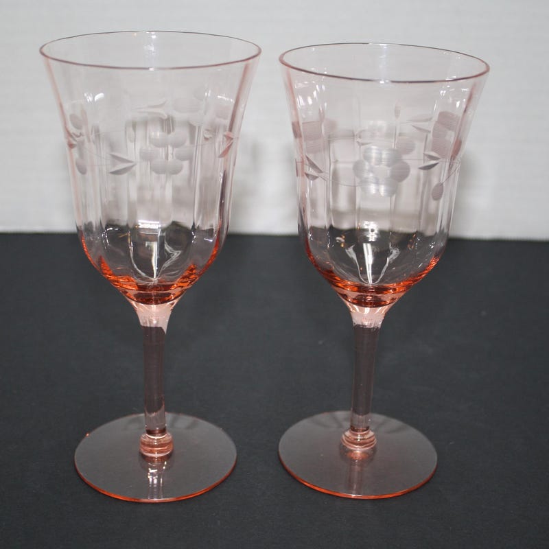 Pink Goblets - Etsy