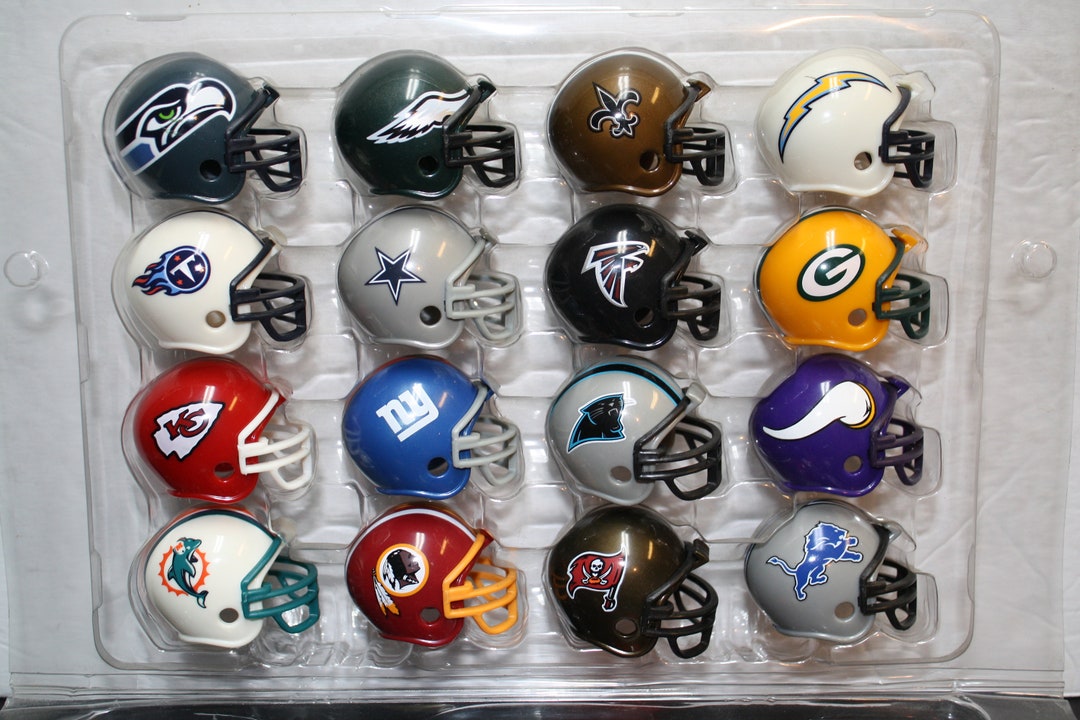 Vintage NFL Mini Football Collectors Helmets by Riddell - Etsy