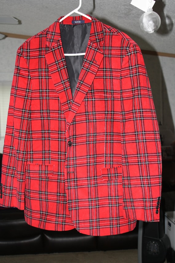saddlebred mens plaid red - Gem