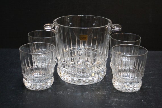 Luminarc 'imperator' Ice Bucket & Rocks Glass Set - Etsy