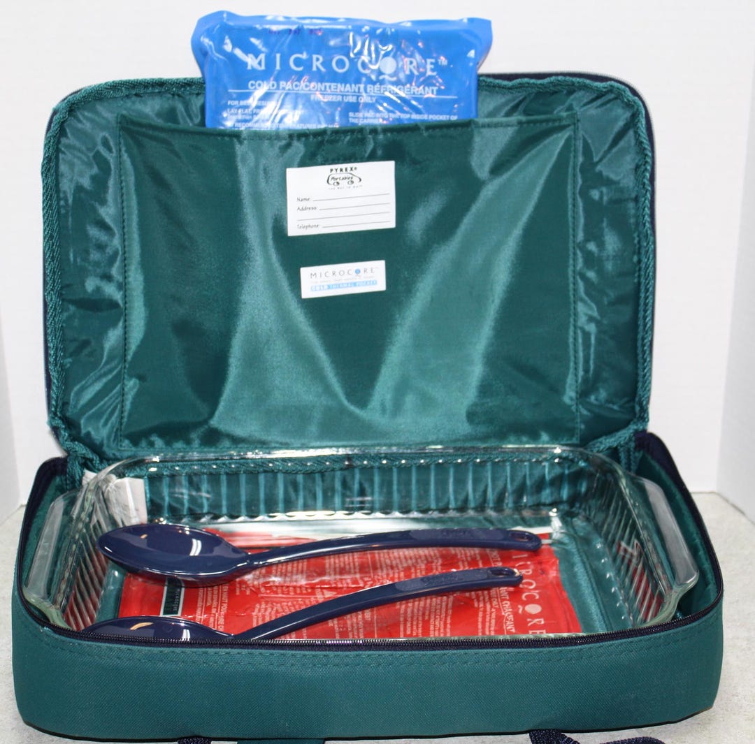 Pyrex Portables Hot/cold Carrying Case W/casserole Dish & Serving ...
