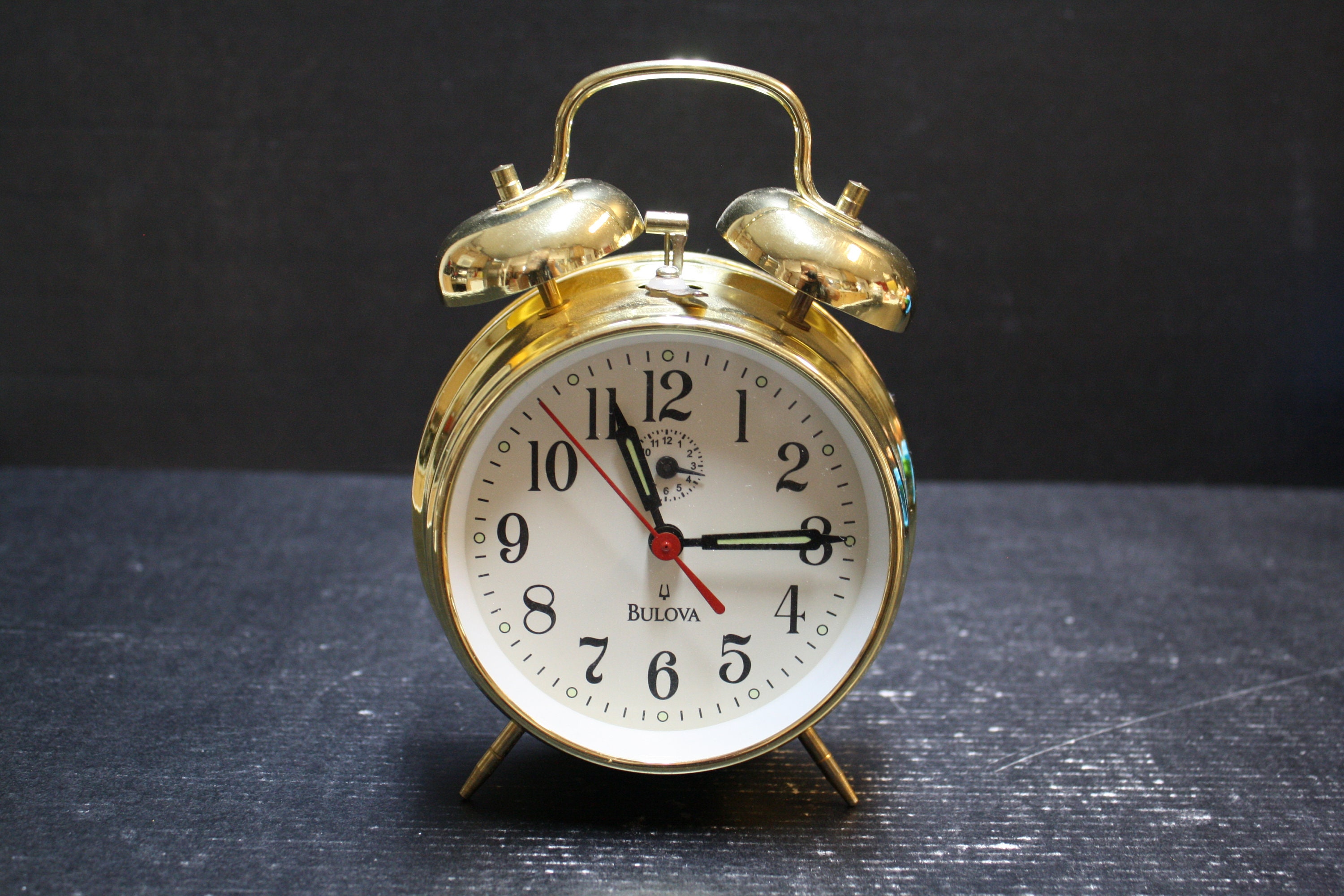 Vintage 'bulova' 2 Bell Wind-up Alarm Clock - Etsy