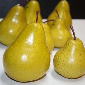 Large & Small Plastic Yellow/green Faux Decorative Pears - Etsy