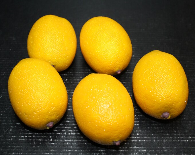 Faux Plastic 'real Look Alike' Decorative Lemons - Etsy