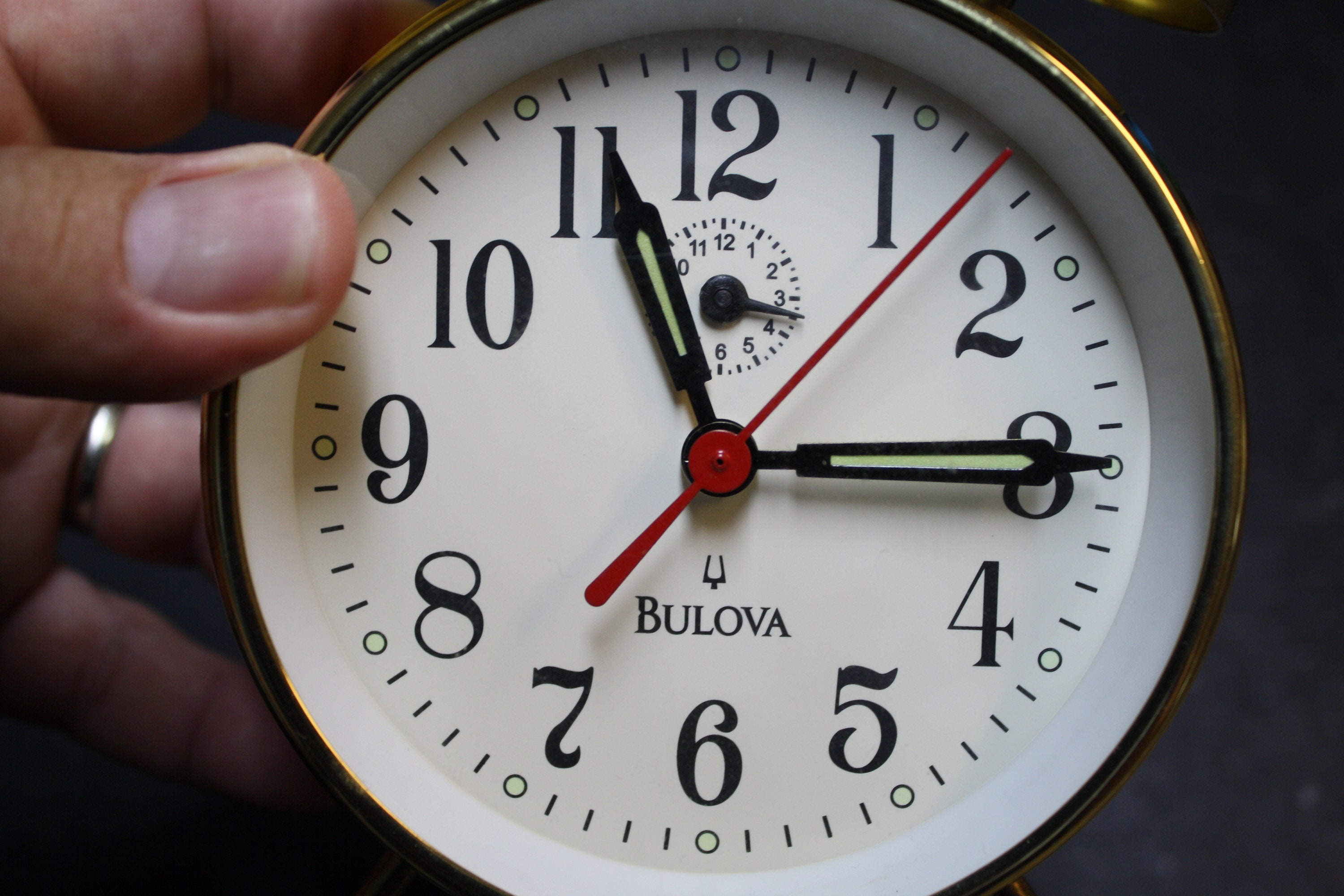 Vintage 'bulova' 2 Bell Wind-up Alarm Clock - Etsy