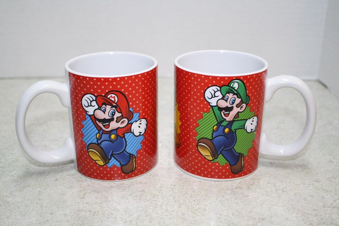 Nintendo Super Mario Brothers Themed Coffee/tea Mugs - Etsy