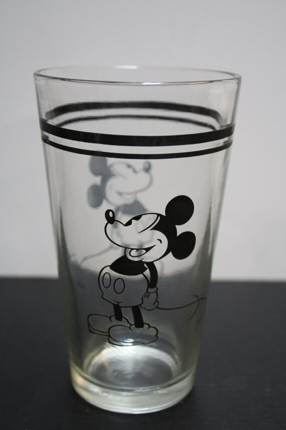 Mickey Mouse Drink Glass | Etsy