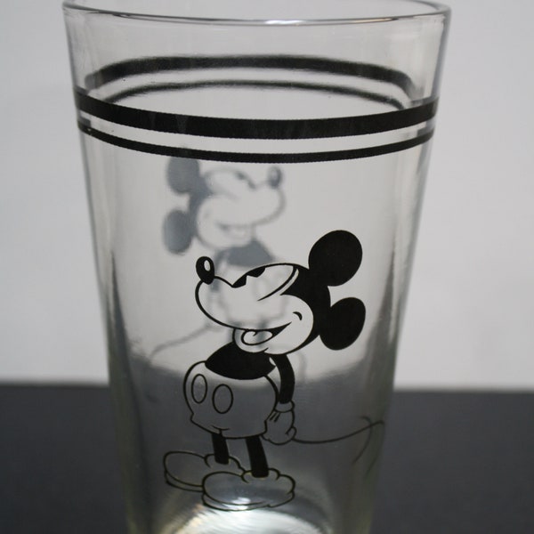 Mickey Mouse Vintage Glass - Etsy