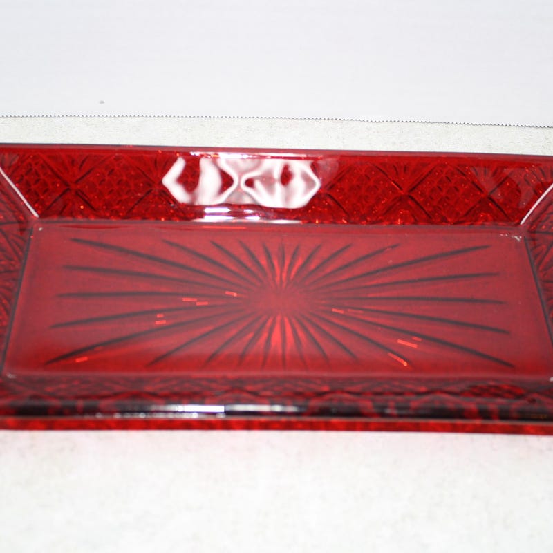 Crystal Serving Tray - Etsy