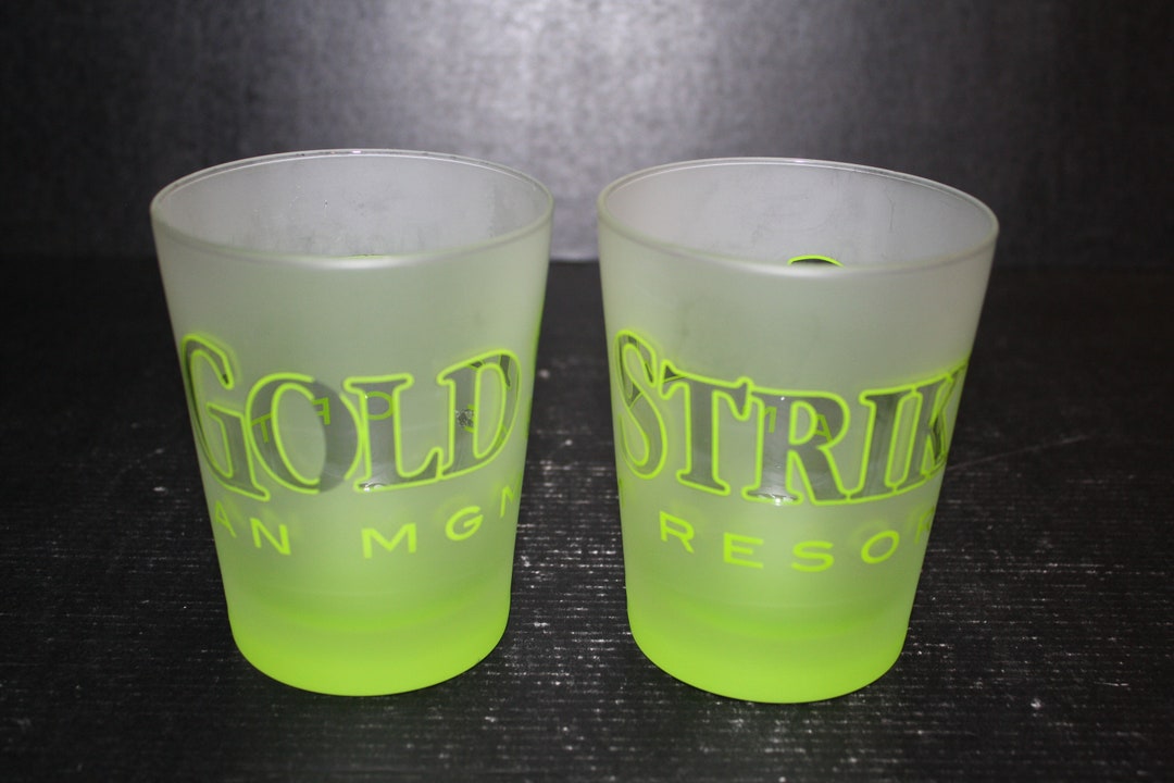 MGM /'gold Strike' Lo-ball Promotional Glasses - Etsy