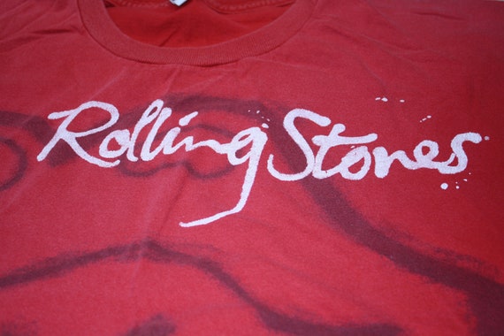 Vintage 'Rolling Stones' Red T-Shirt - Gem