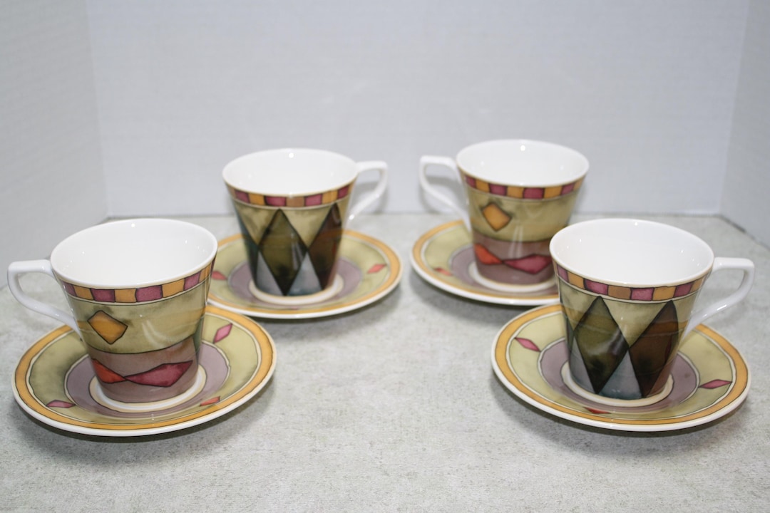 Palazzo Designed by Paula Zanger Cups & Saucers by Sasaki - Etsy