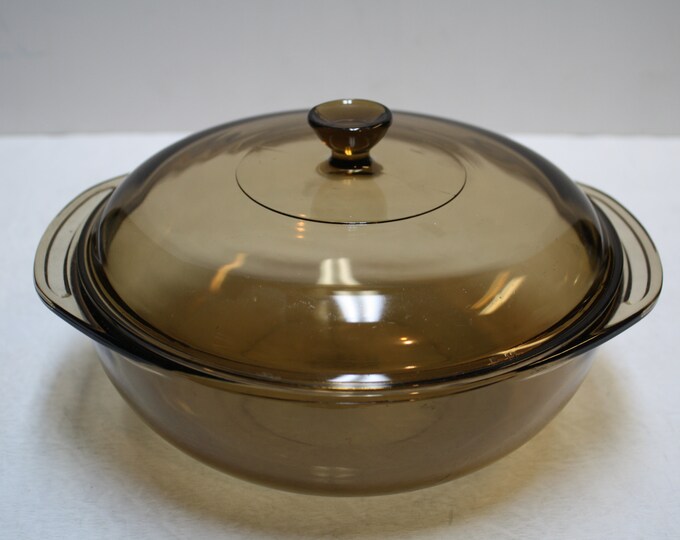 Corning Visionware Amber 2L 024 Casserole Dish W/lid - Etsy