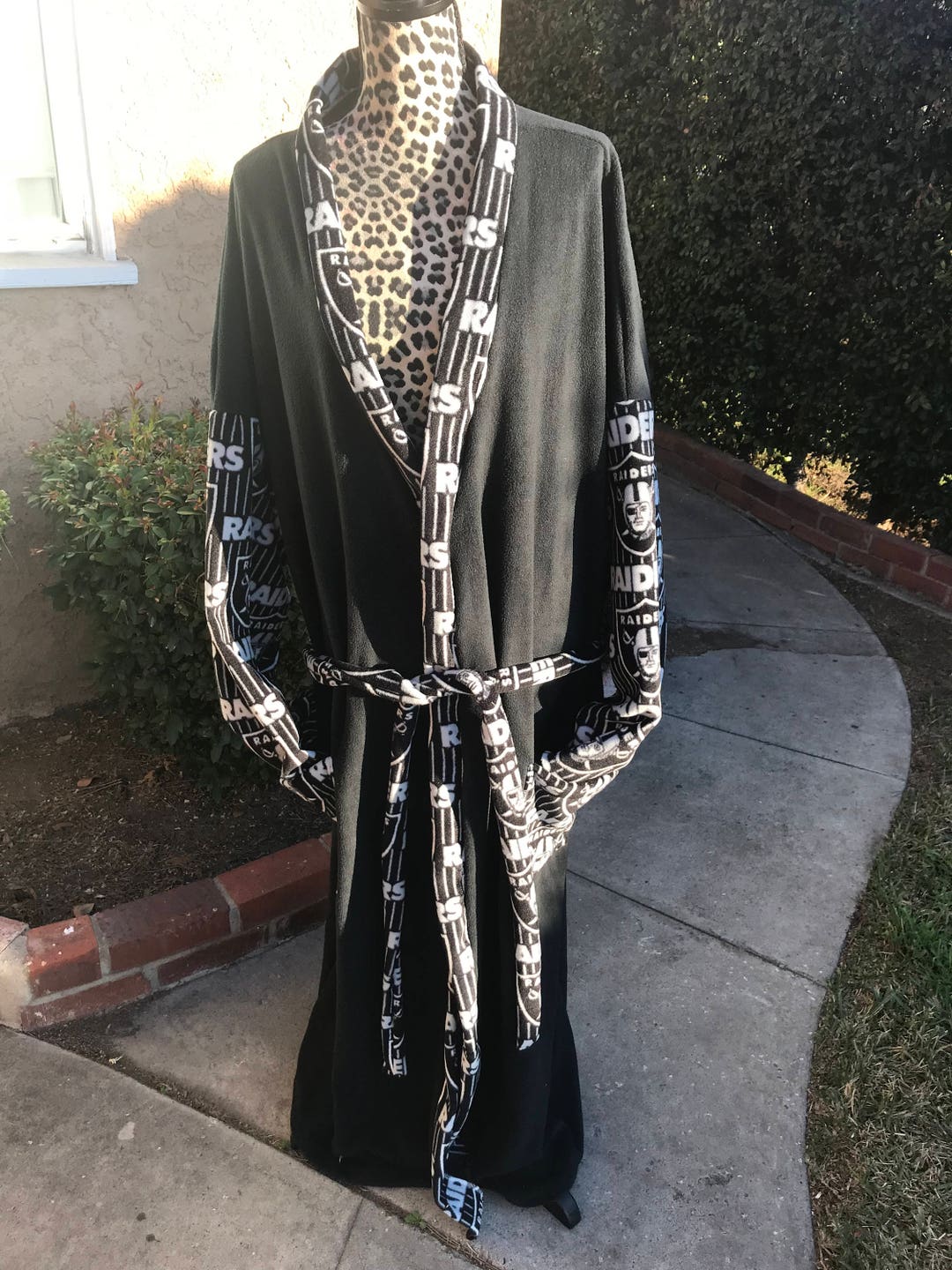 Raiders Pin Stripe Robe - Etsy