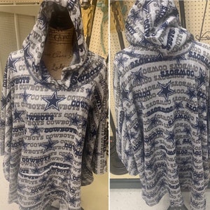 Cowboys Hooded Sweater Jersey Poncho - Etsy