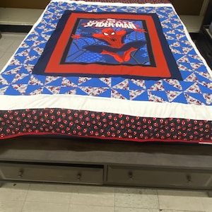 Queen Size Spider-man Quilt - Etsy